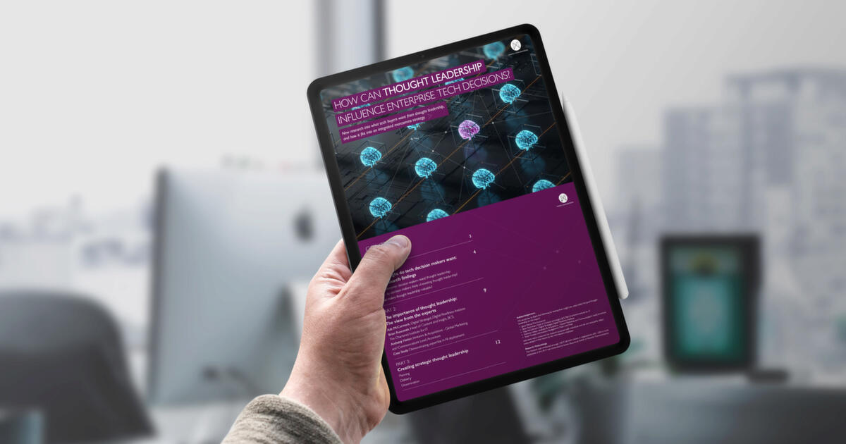 How thought leadership can influence B2B decisions · Memetic Communications